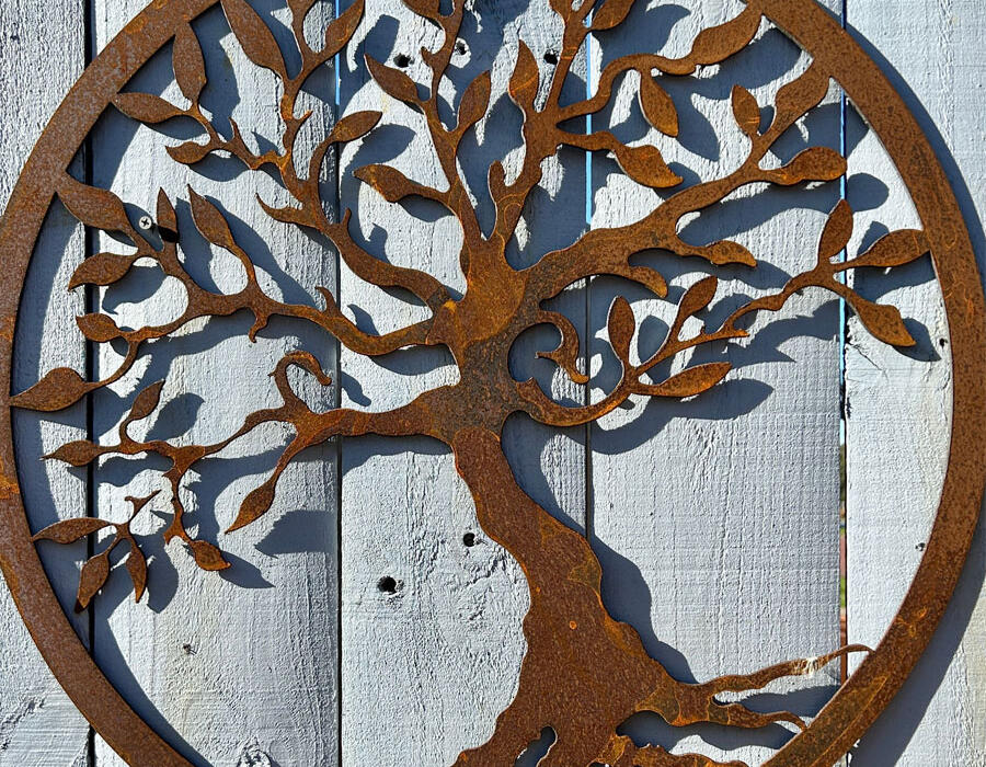 Tree of life 2D round wall art - The Creek Gallery & Garden