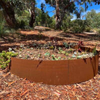 Round planter box - The Creek Gallery & Garden