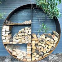 Large Round Firewood Holder - The Creek Gallery & Garden