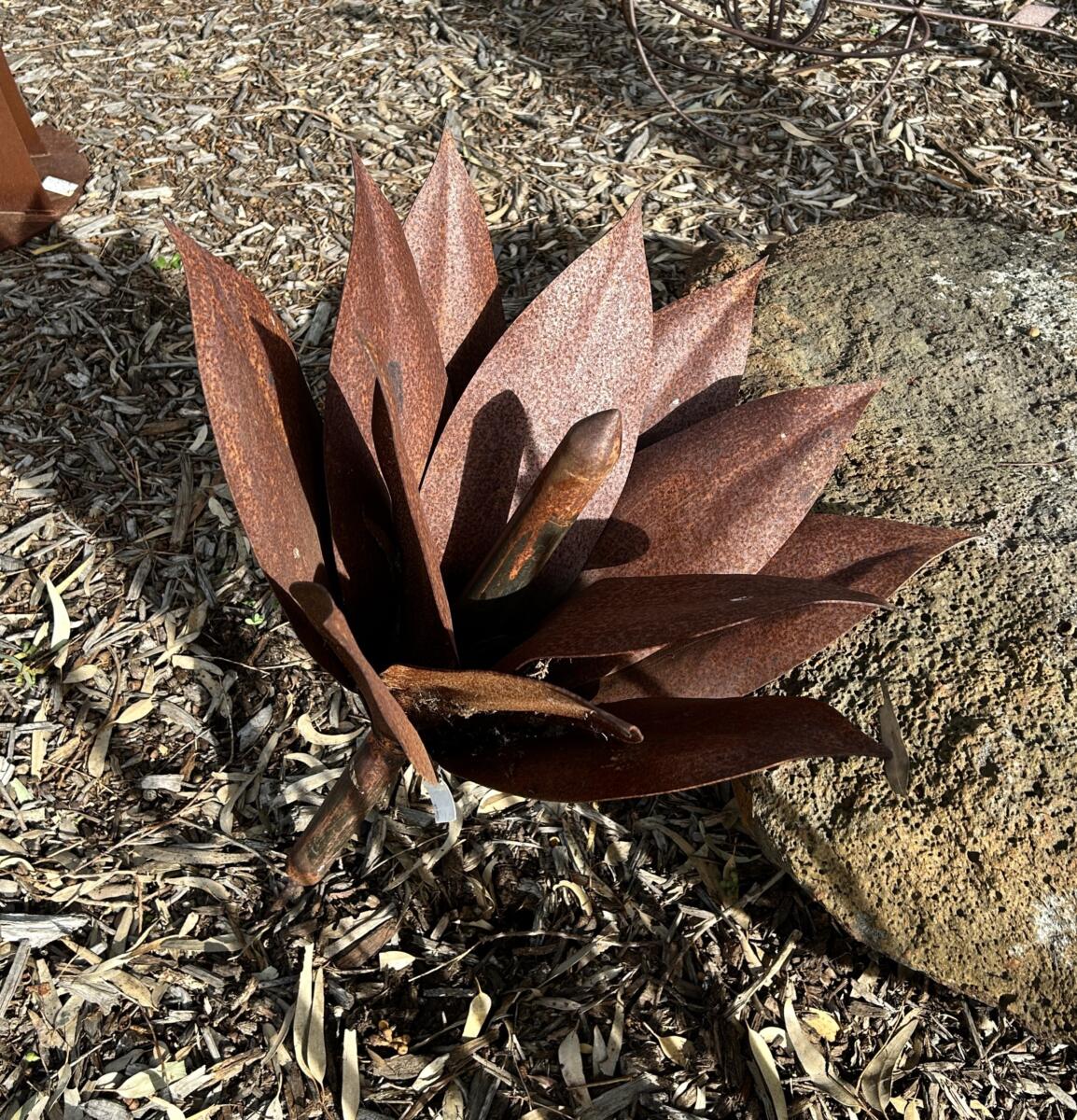 Foxtail Agave Rusty Steel Garden Art - The Creek Gallery & Garden