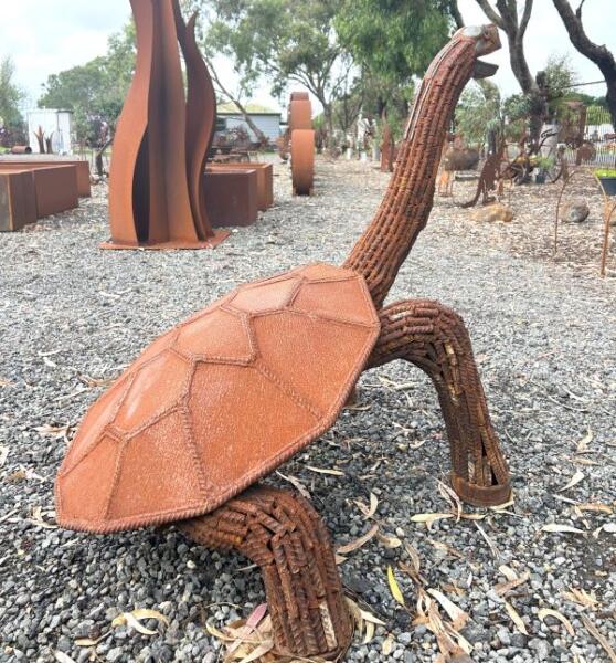 Turtle Sculpture - The Creek Gallery & Garden