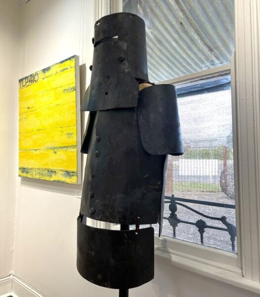 Ned Kelly Armour Sculpture - The Creek Gallery & Garden Deprecated ...