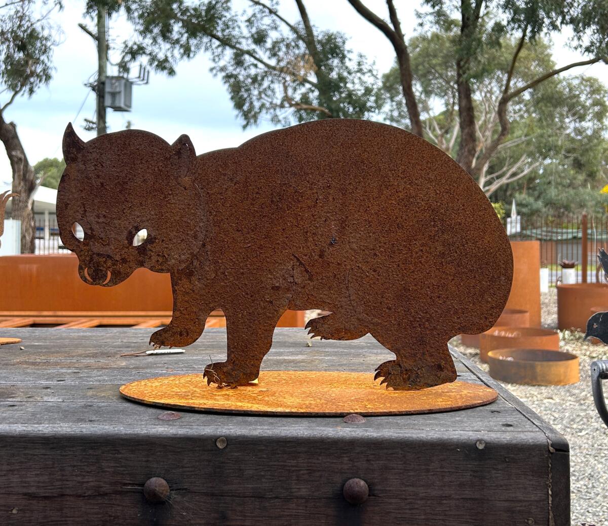 Wombat Stand Garden Art - The Creek Gallery & Garden