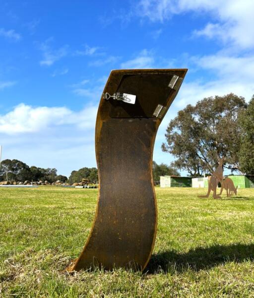 Wavy Letterbox - The Creek Gallery & Garden