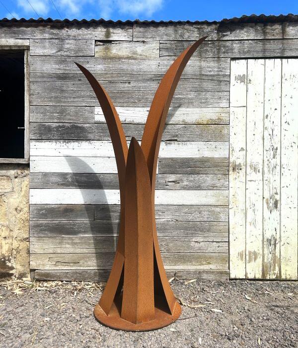 Leaf Sculpture – 3 Piece - The Creek Gallery & Garden